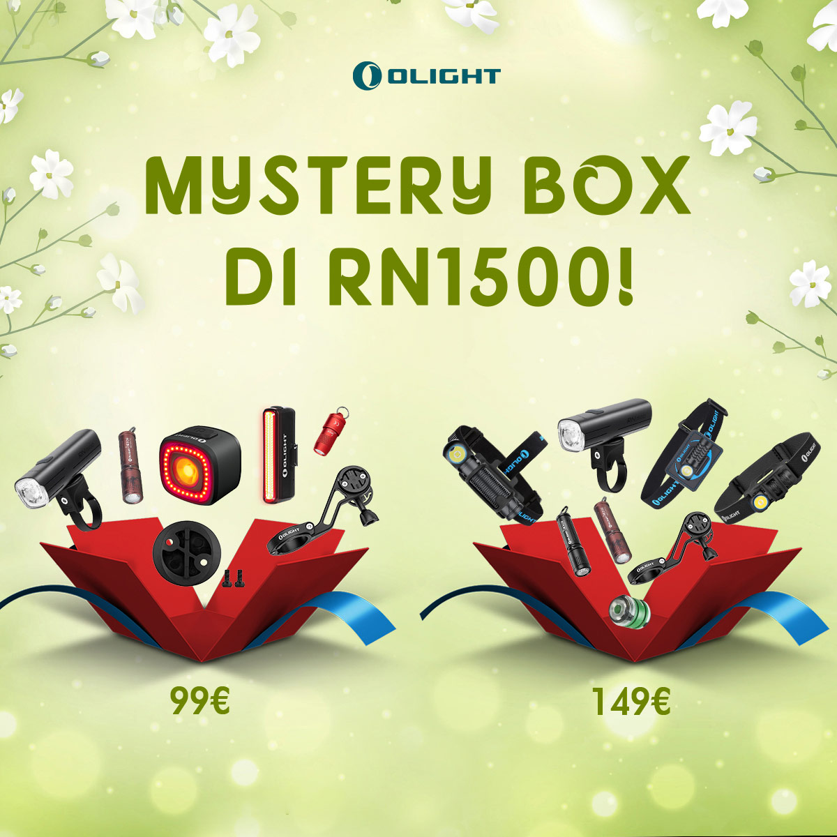 RN1500 Scatola Misteriosa Faro Garantito Valore Elevato - Olight Italia